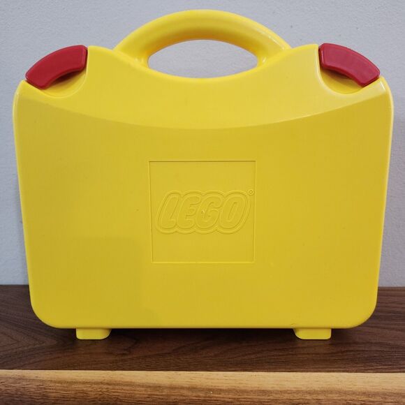 Lego | Toys | Lego Carrying Case Storage Box Yellow Dividers Hard ...